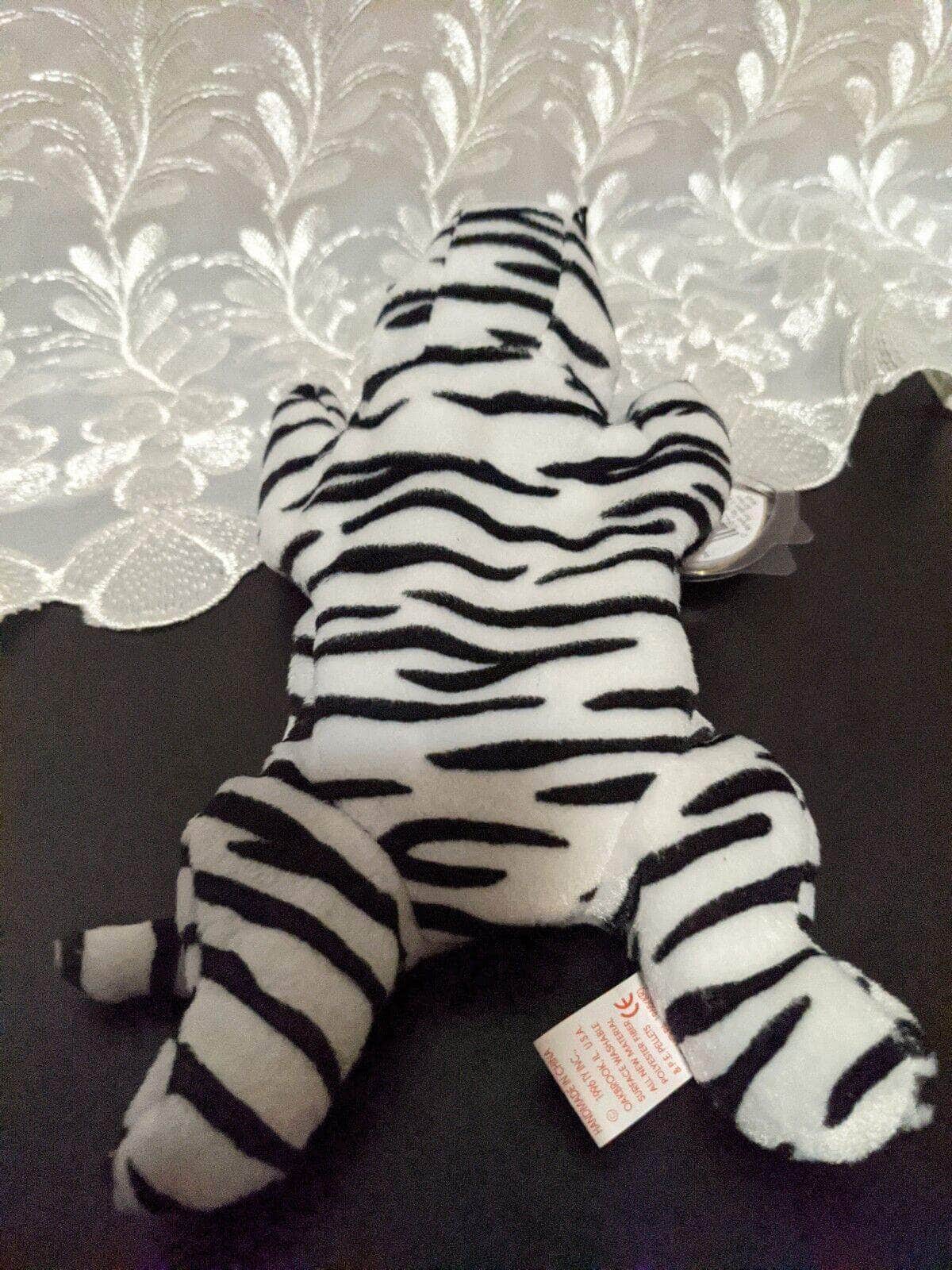 Ty Beanie Baby - Blizzard The White Black Tiger (8.5in) - Vintage ...