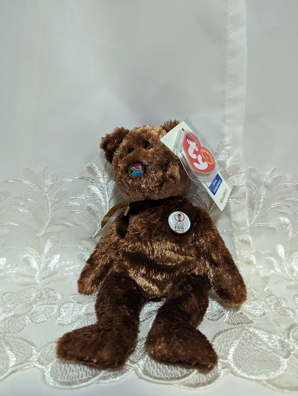 Ty Beanie Baby - Champion The Bear - South Africa Version (8.5 in ...