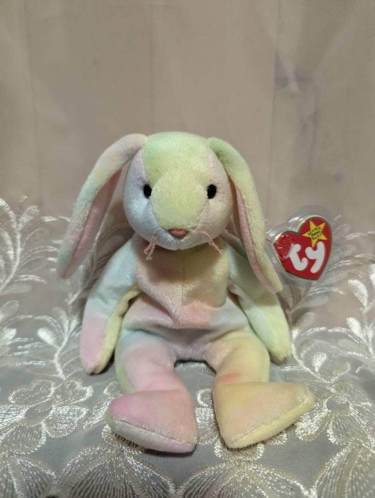 Ty Beanie Baby - Hippie The Multi-colored Bunny (8.5in) - Vintage ...