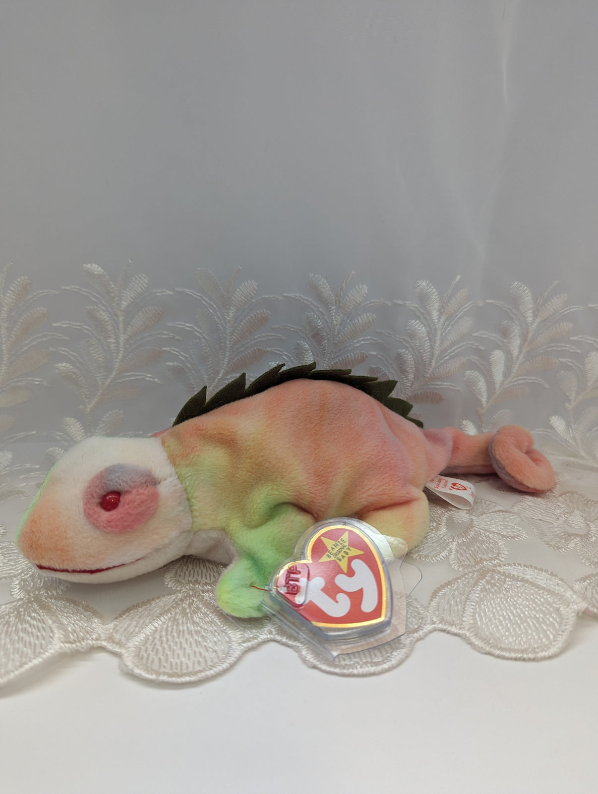Ty Beanie Baby - Iggy The Multi-colored Iguana (9in) - Vintage Beanies ...