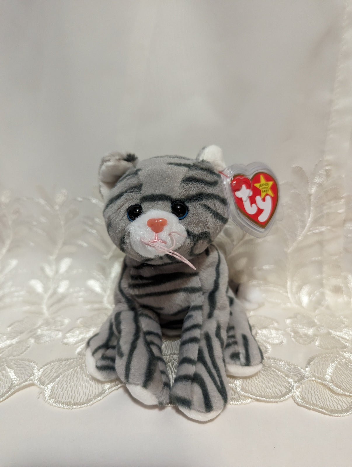 Ty Beanie Baby - Silver II The Cat (6in) 30th Anniversary - Vintage ...