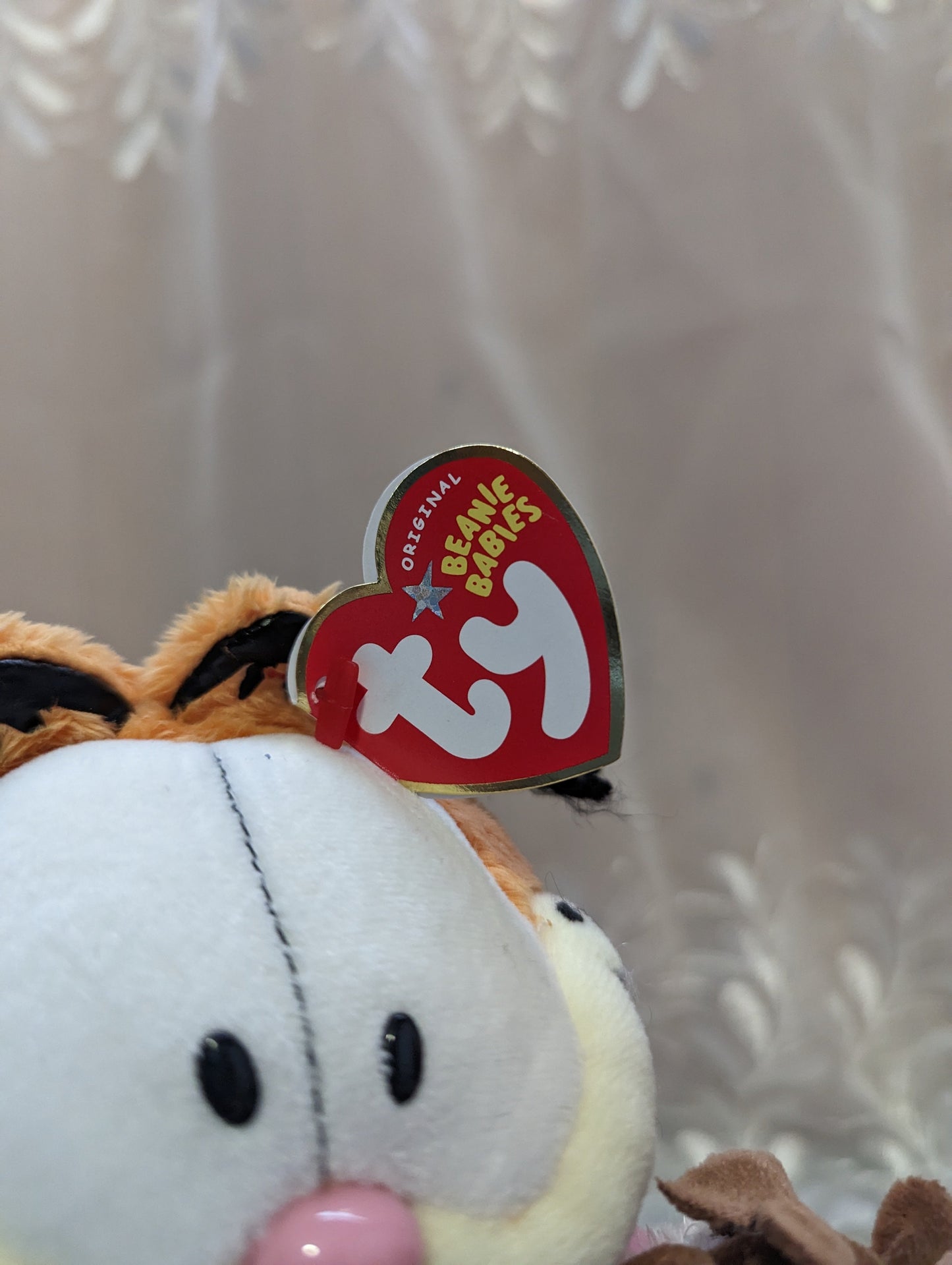 Ty Beanie Baby - Goodnight Garfield The Cat In Pajamas Holding Pooky ...